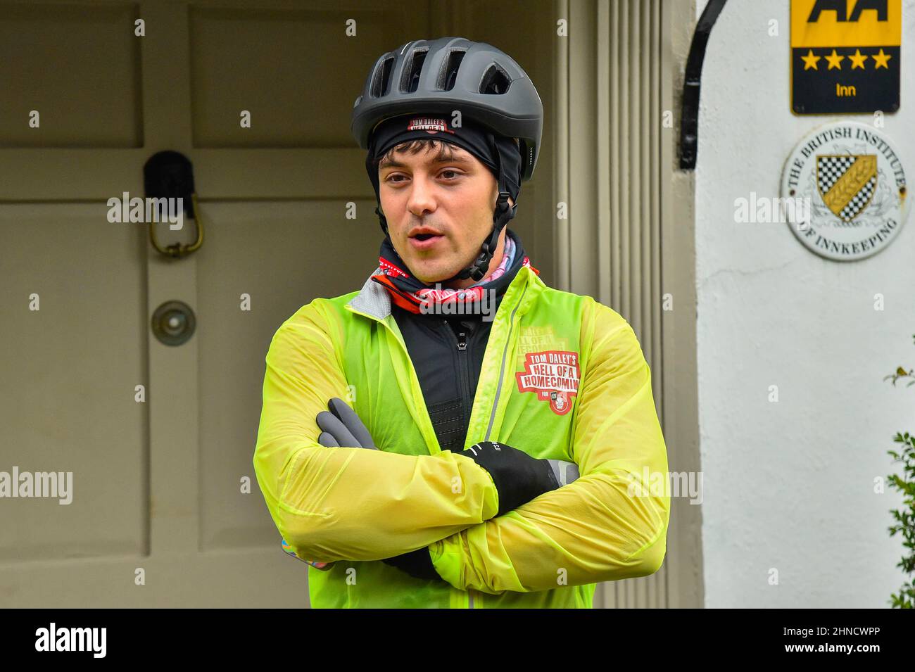 Milton Abbas, Dorset, UK. 16th February 2022. Olympic gold medalists ...