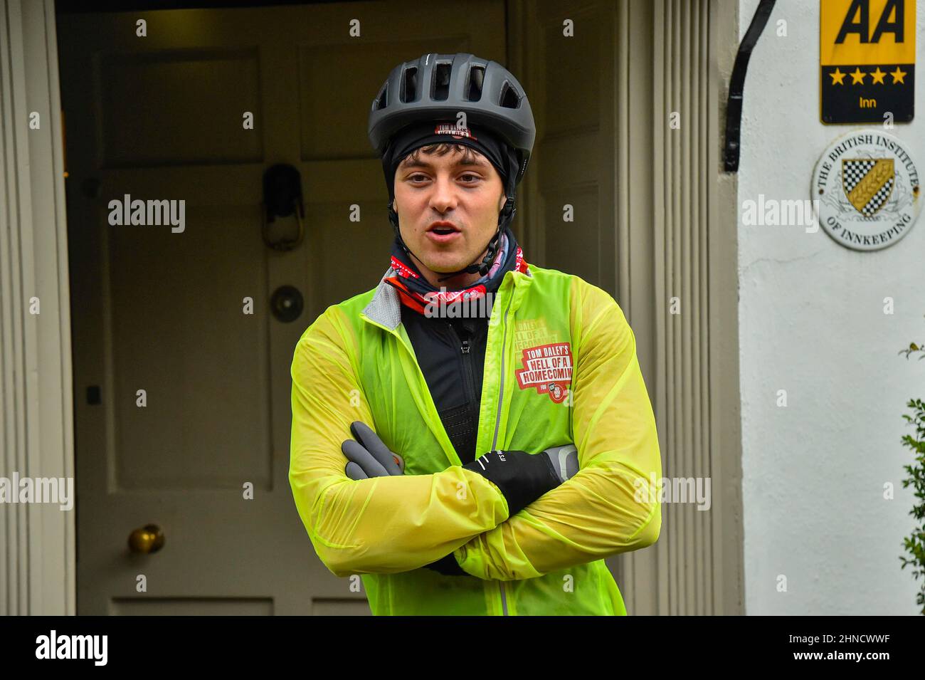 Milton Abbas, Dorset, UK. 16th February 2022. Olympic gold medalists ...