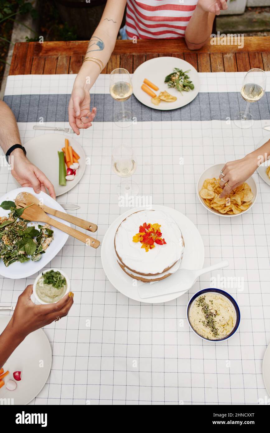 Help yourself to dinner Stock Photo - Alamy