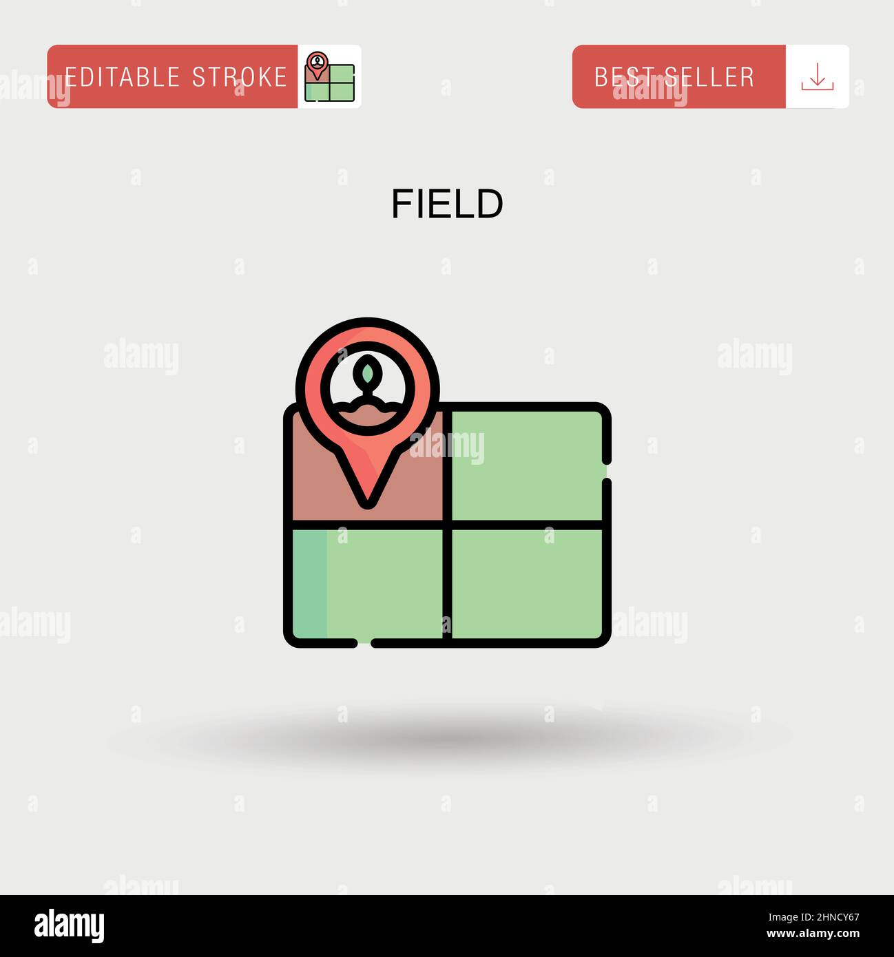 Field Simple vector icon Stock Vector Image & Art - Alamy