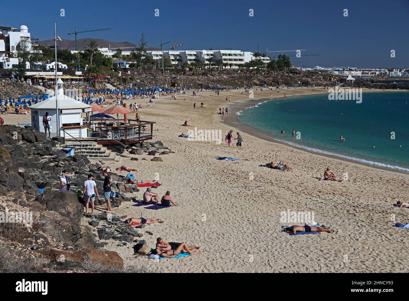 Playa Dorada, Playa Blanca, Lanzarote Stock Photo - Alamy