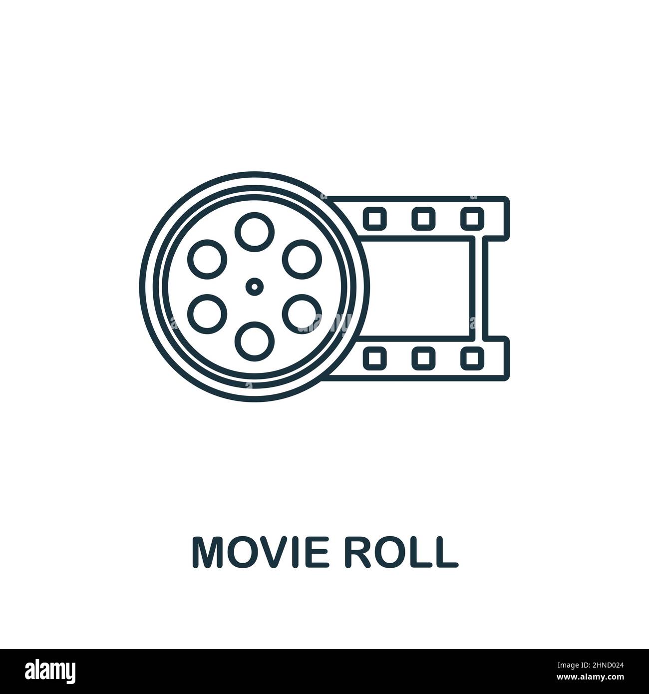 Film roll icon hi-res stock photography and images - Alamy