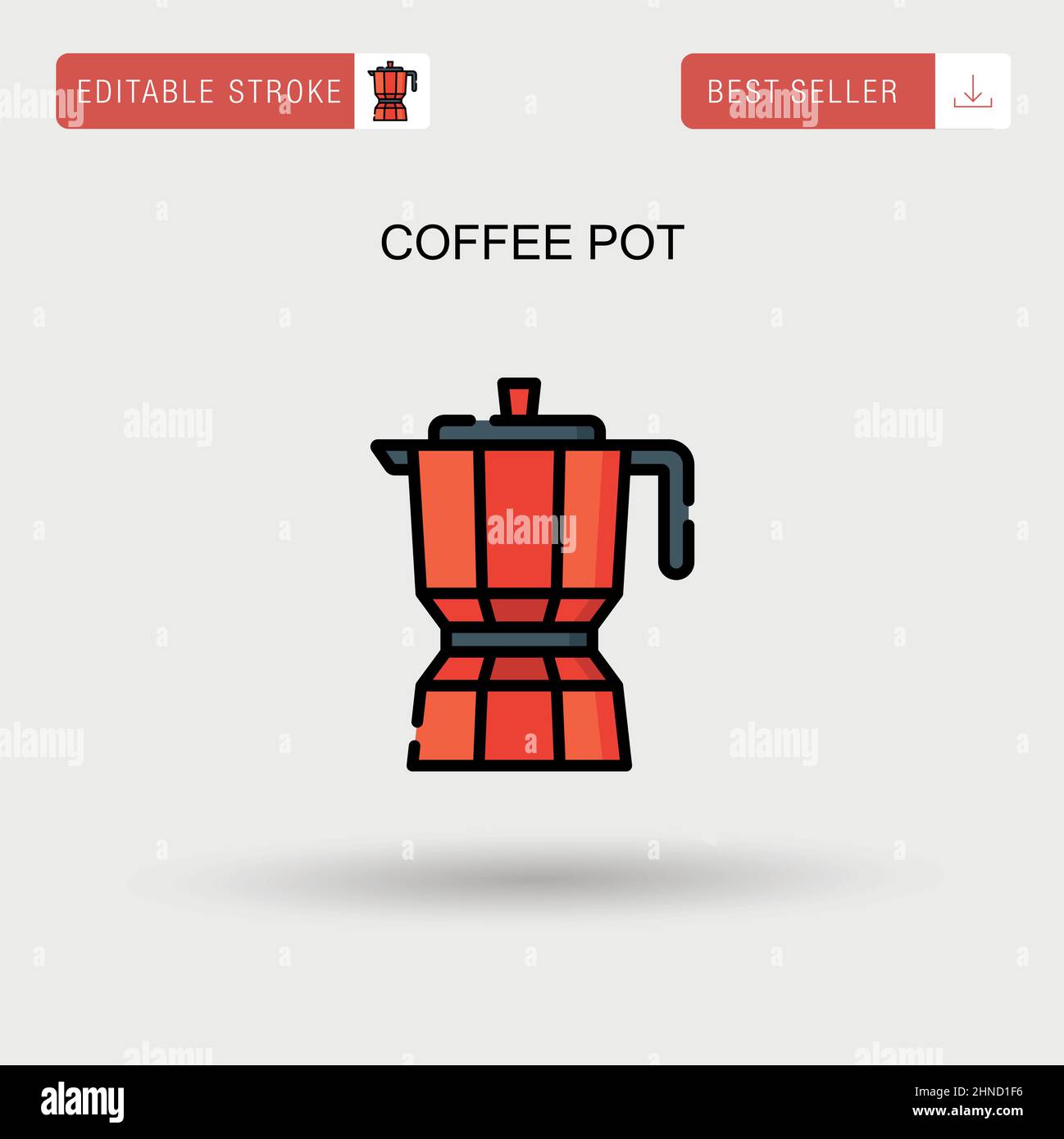 Coffee pot design drink Stock Vector Images - Alamy