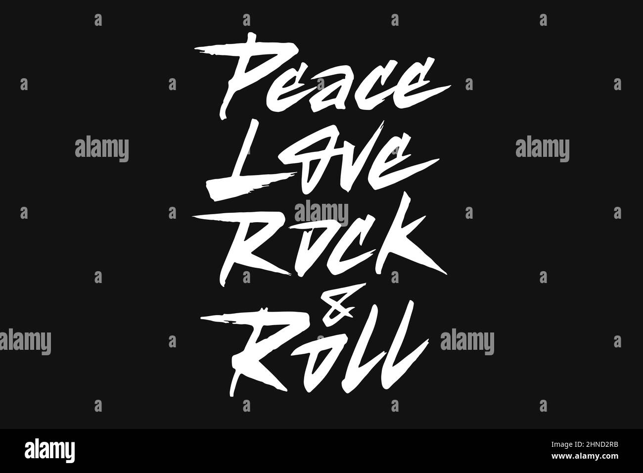 Peace Love Rock And Roll lettering Stock Vector Image & Art - Alamy