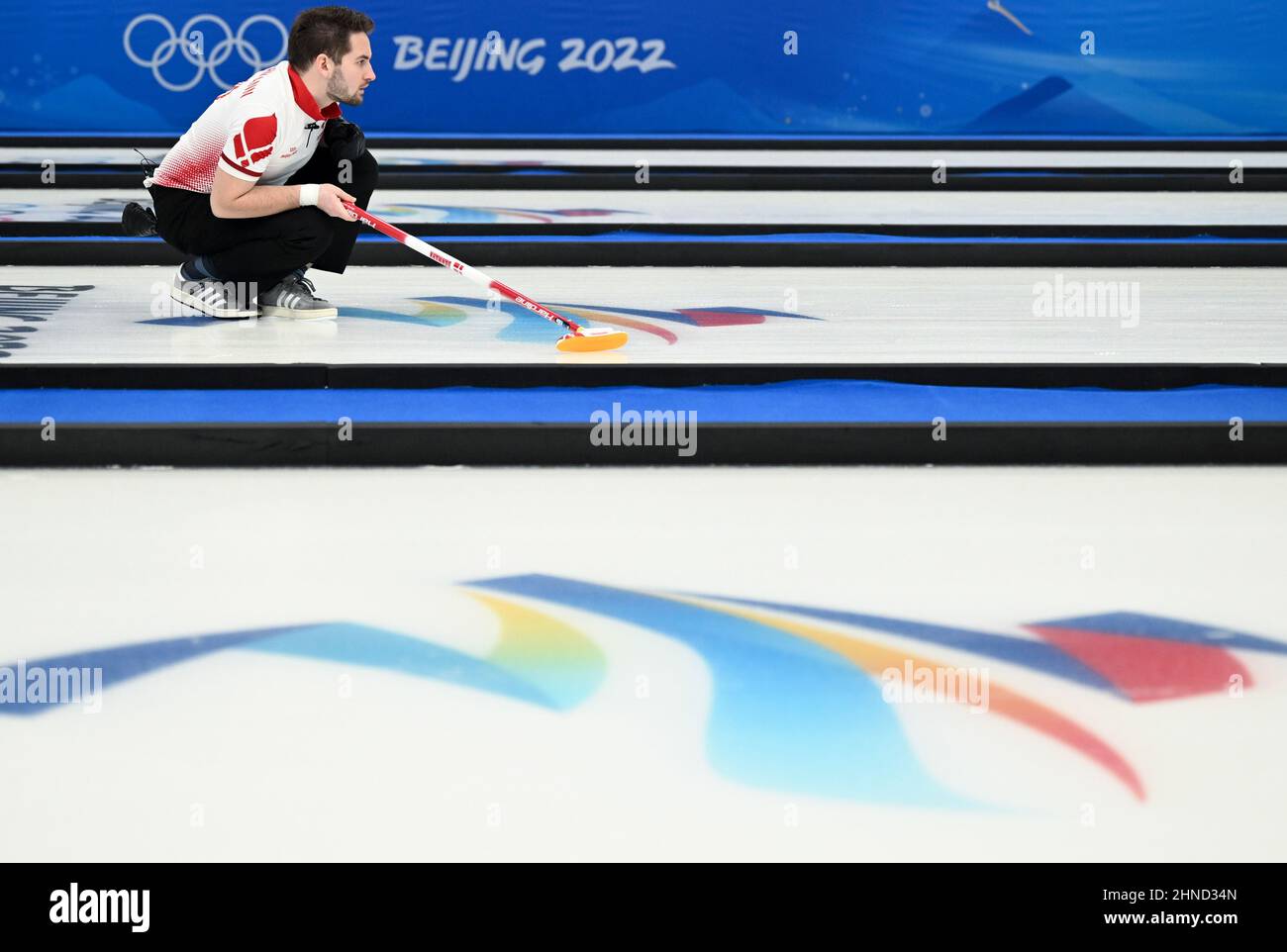 Beijing, China. 16th Feb, 2022. Henrik Holtermann of Denmark competes ...