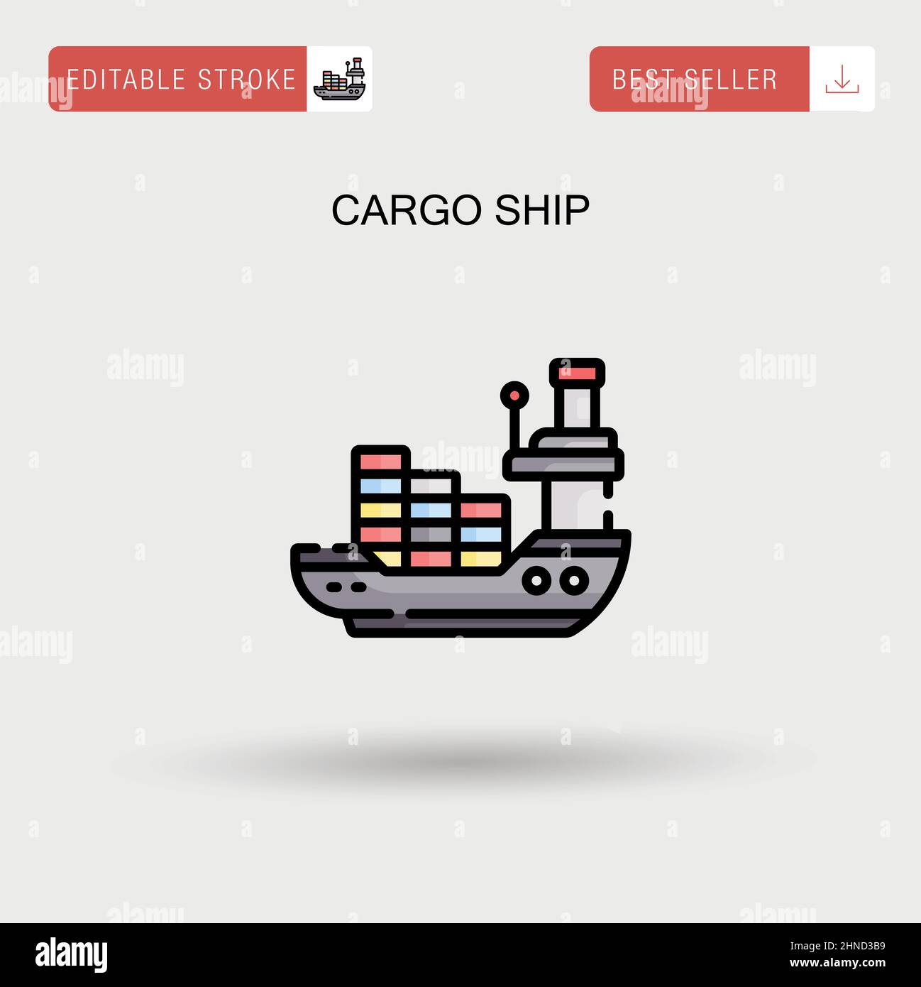 Delivery cargo containers crane Stock Vector Images - Alamy