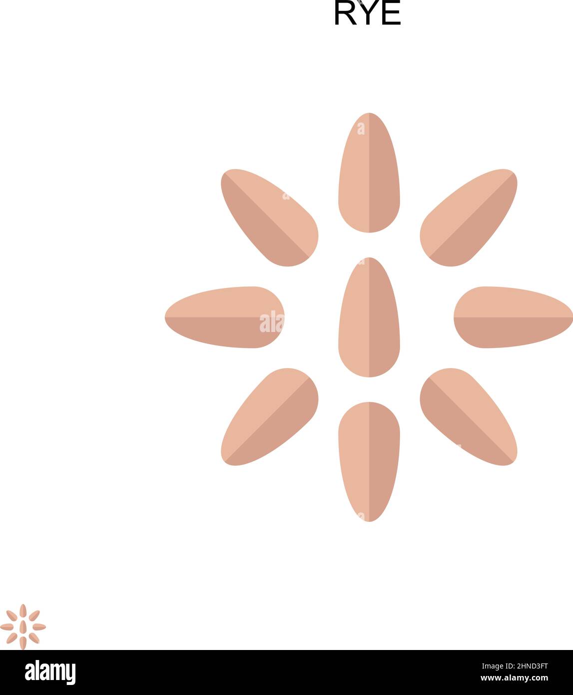 Rye Simple vector icon. Illustration symbol design template for web ...