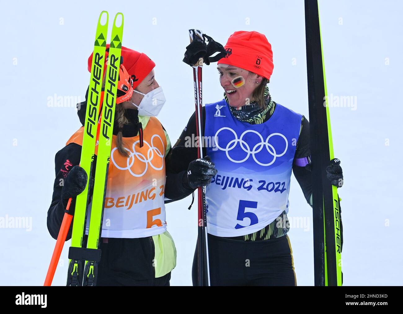 Zhangjiakou, China. 16th Feb, 2022. Olympics, biathlon, relay 4 x 6 km ...
