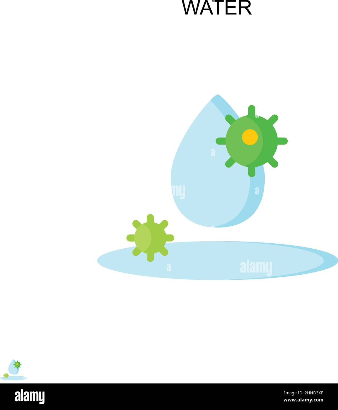 Water Simple vector icon. Illustration symbol design template for web ...