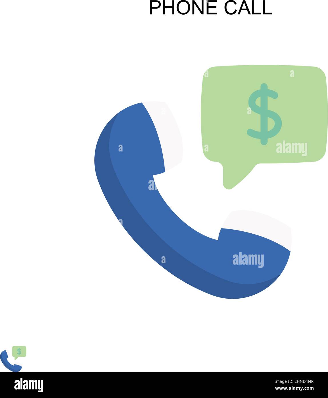 Phone call Simple vector icon. Illustration symbol design template for ...