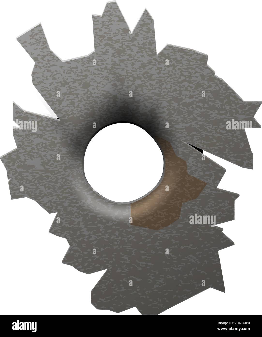 Realistic bullet hole. Damage cracks round mark Stock Vector Image ...