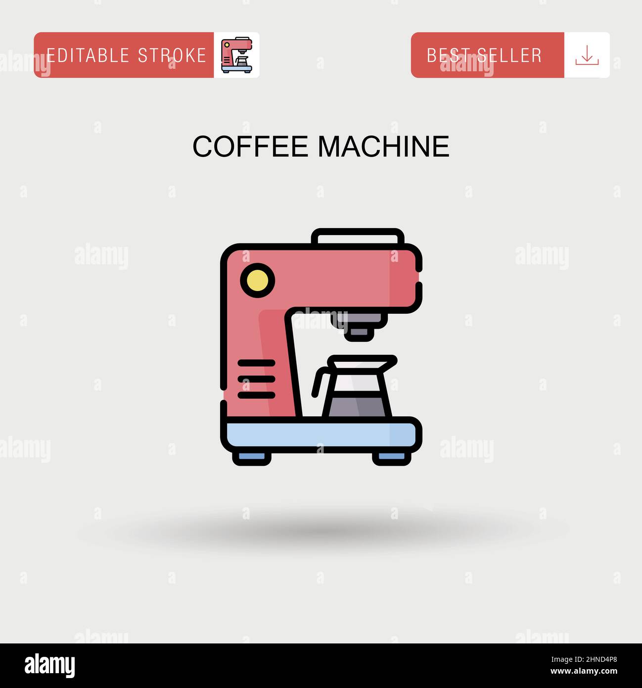 Coffee machine simple vector Stock Vector Images - Alamy