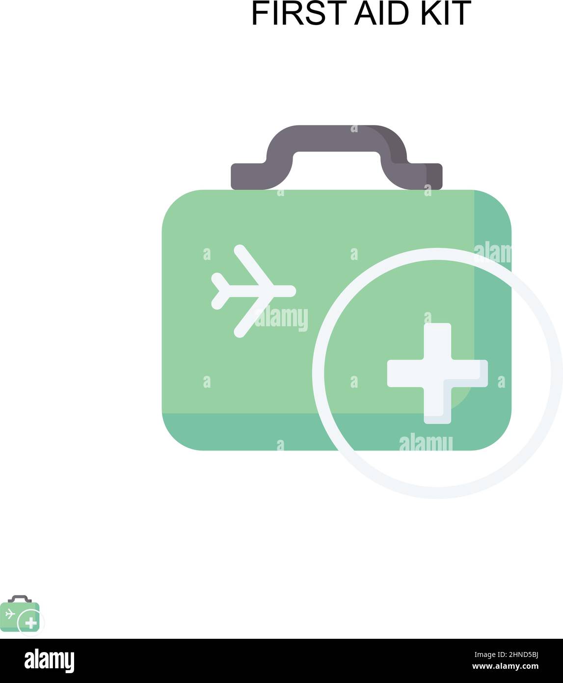 First aid kit Simple vector icon. Illustration symbol design template ...