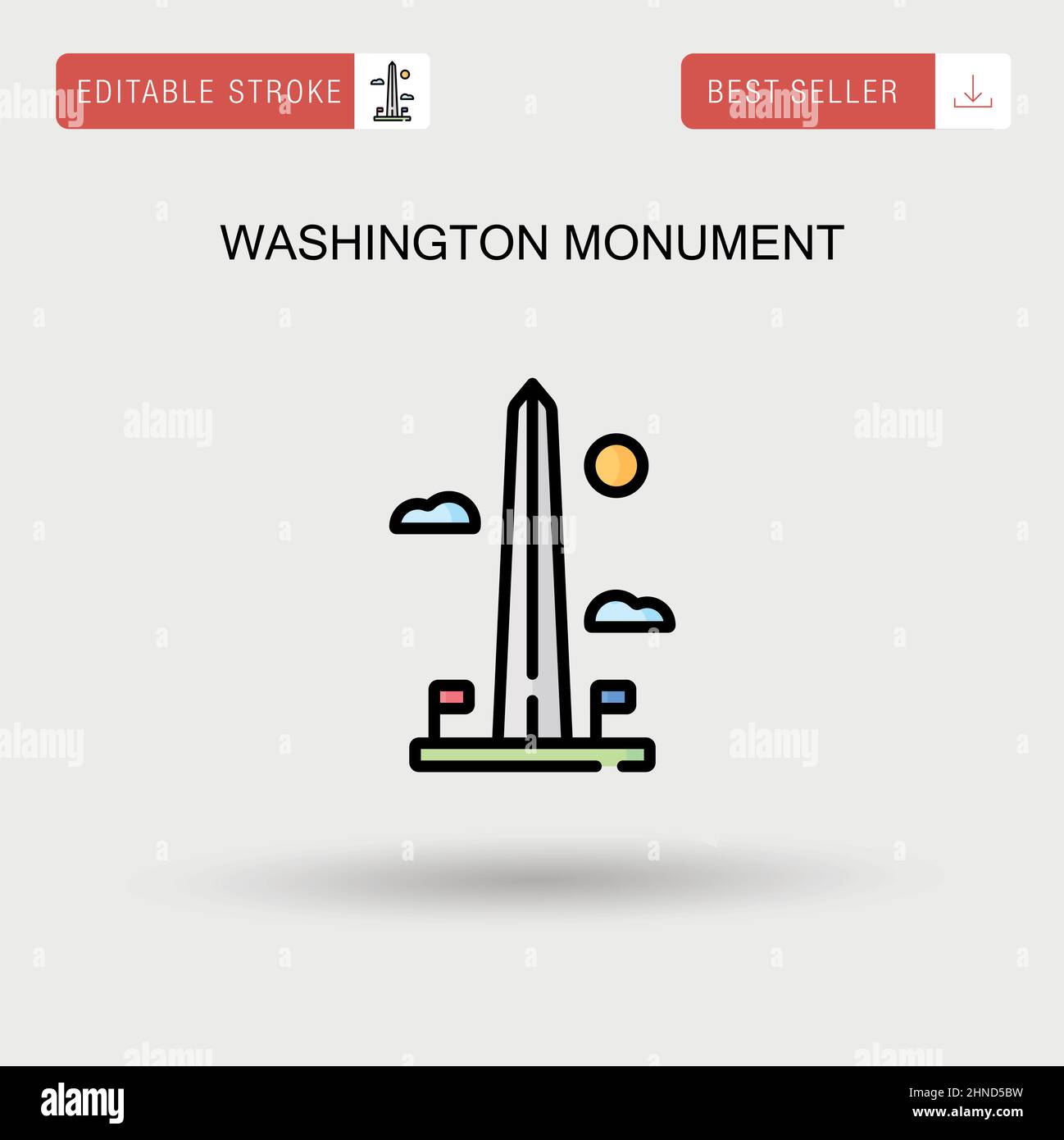 Monument memorial usa national Stock Vector Images - Alamy