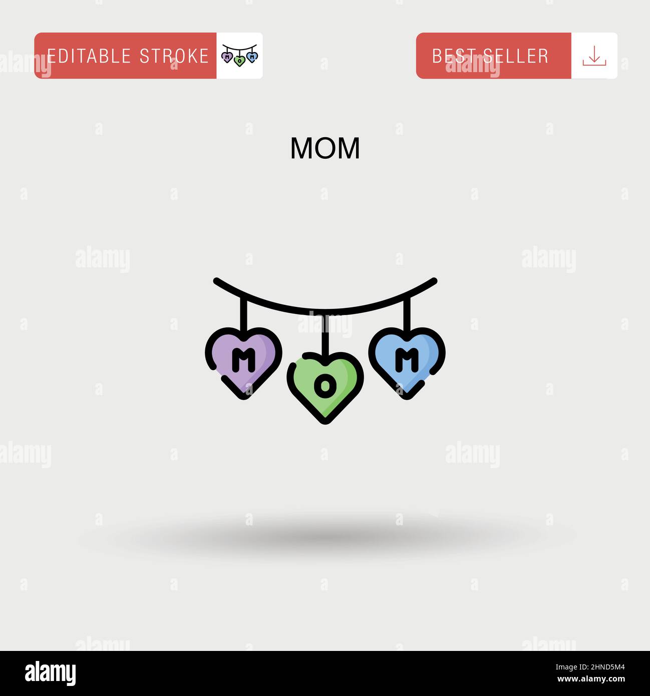 Mom Simple vector icon Stock Vector Image & Art - Alamy