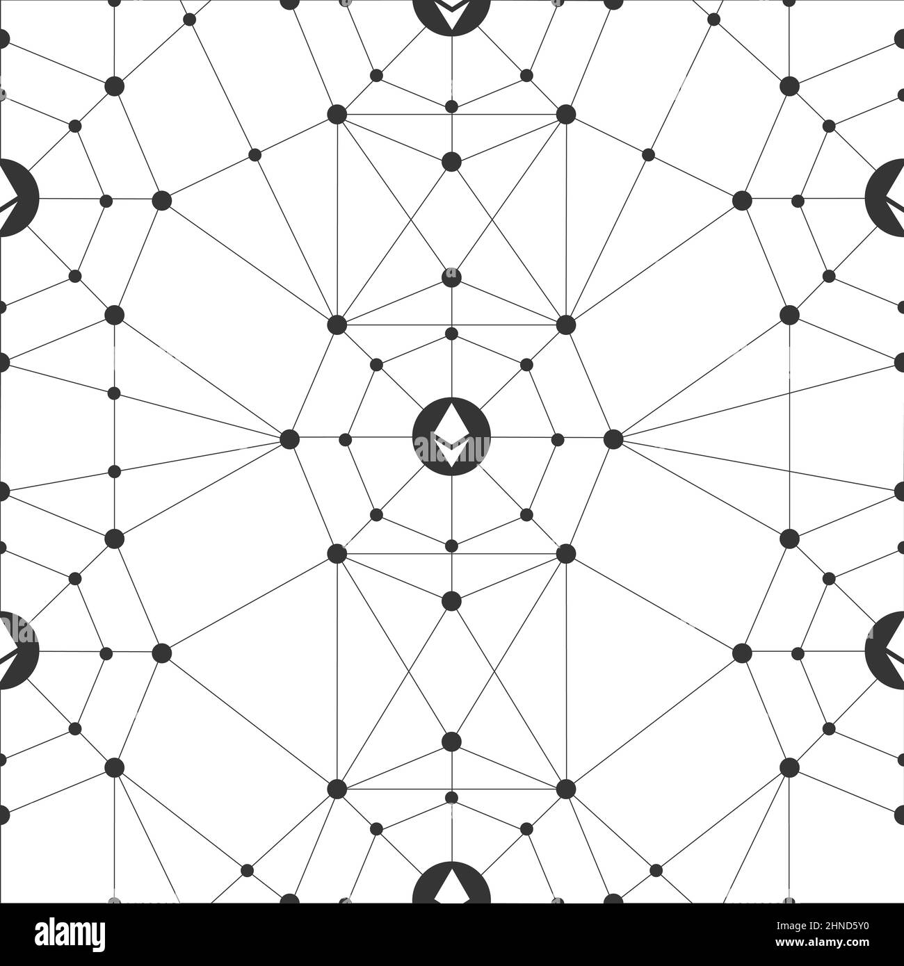 Geometry of the structure, blockchain. Seamless pattern. Vector Stock ...