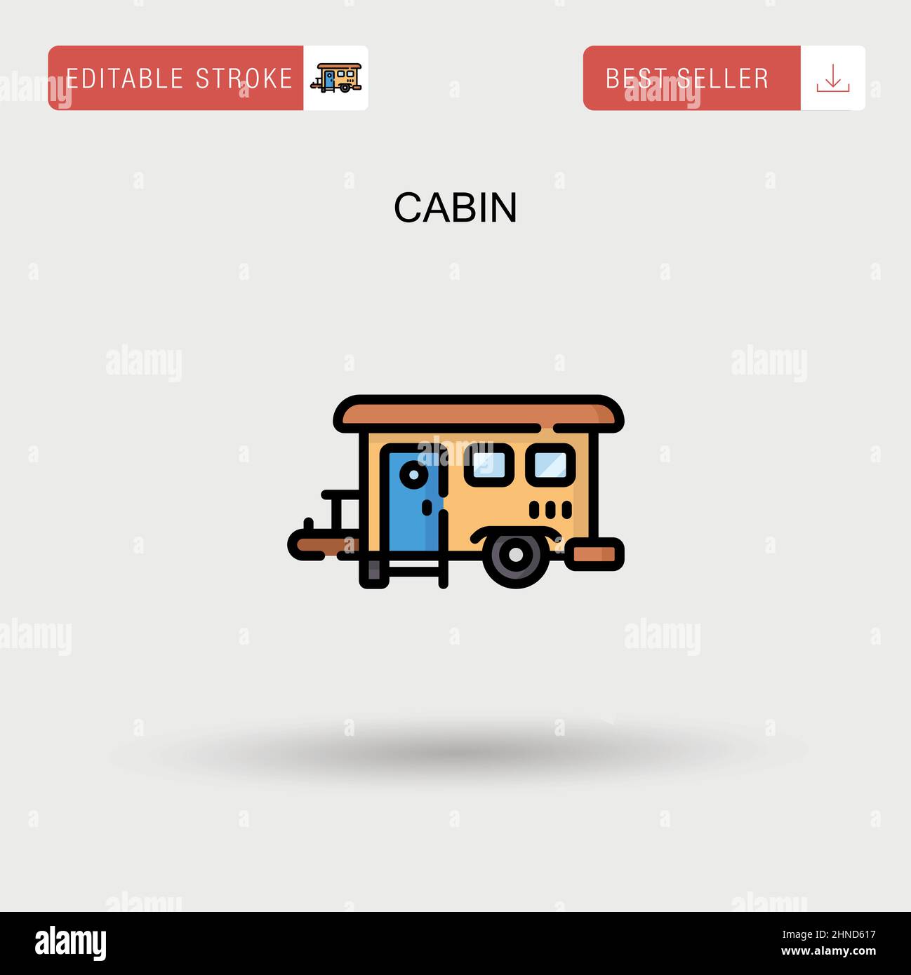 Cabin Simple vector icon Stock Vector Image & Art - Alamy