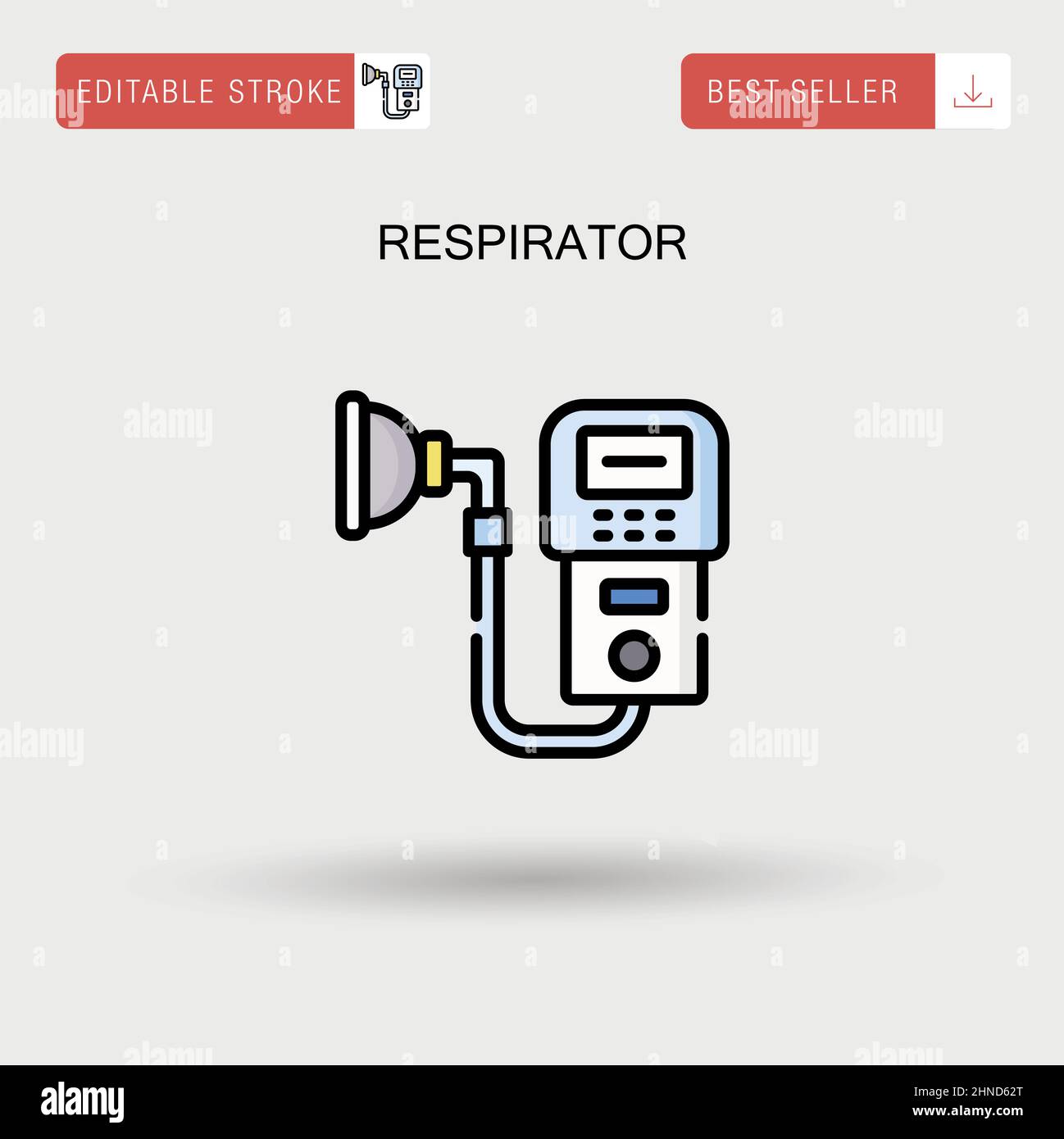 Respirator Simple vector icon Stock Vector Image & Art - Alamy