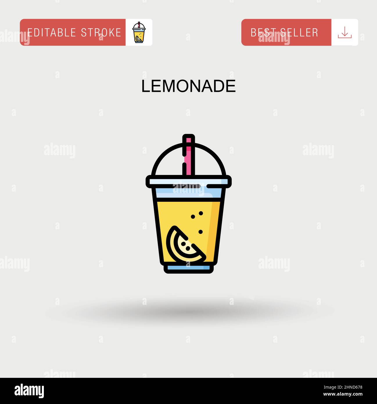 Lemonade Simple vector icon Stock Vector Image & Art - Alamy