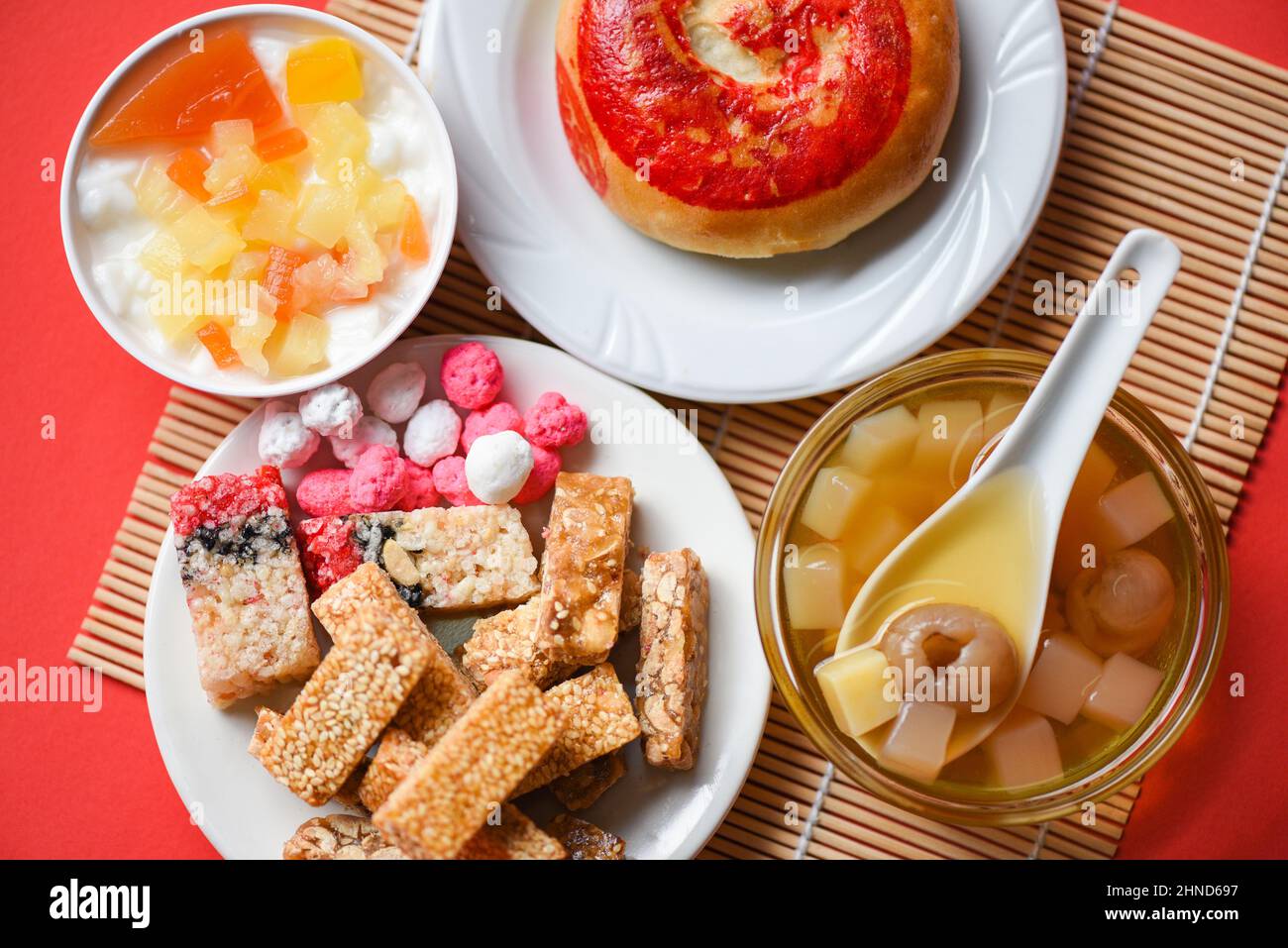 Chinese desserts chinese pastry bean cake, Snack mix nuts candies ...
