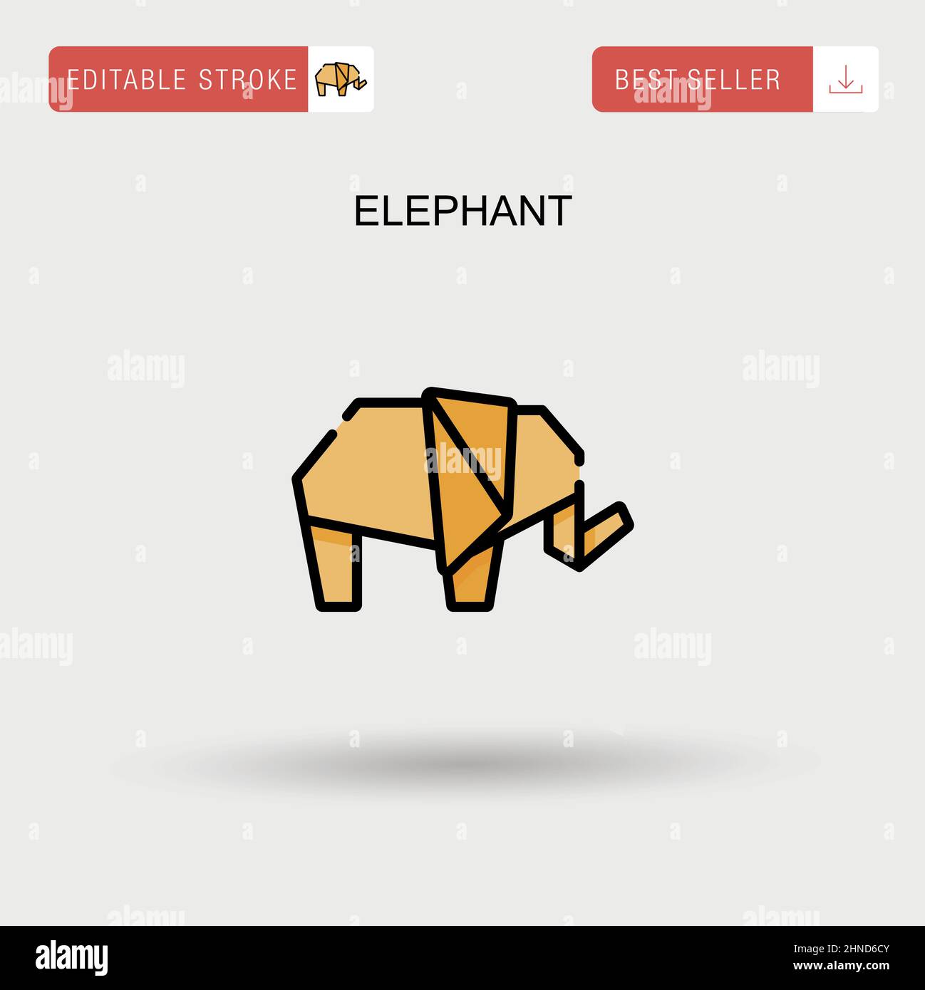 Male elephant Stock Vector Images - Alamy