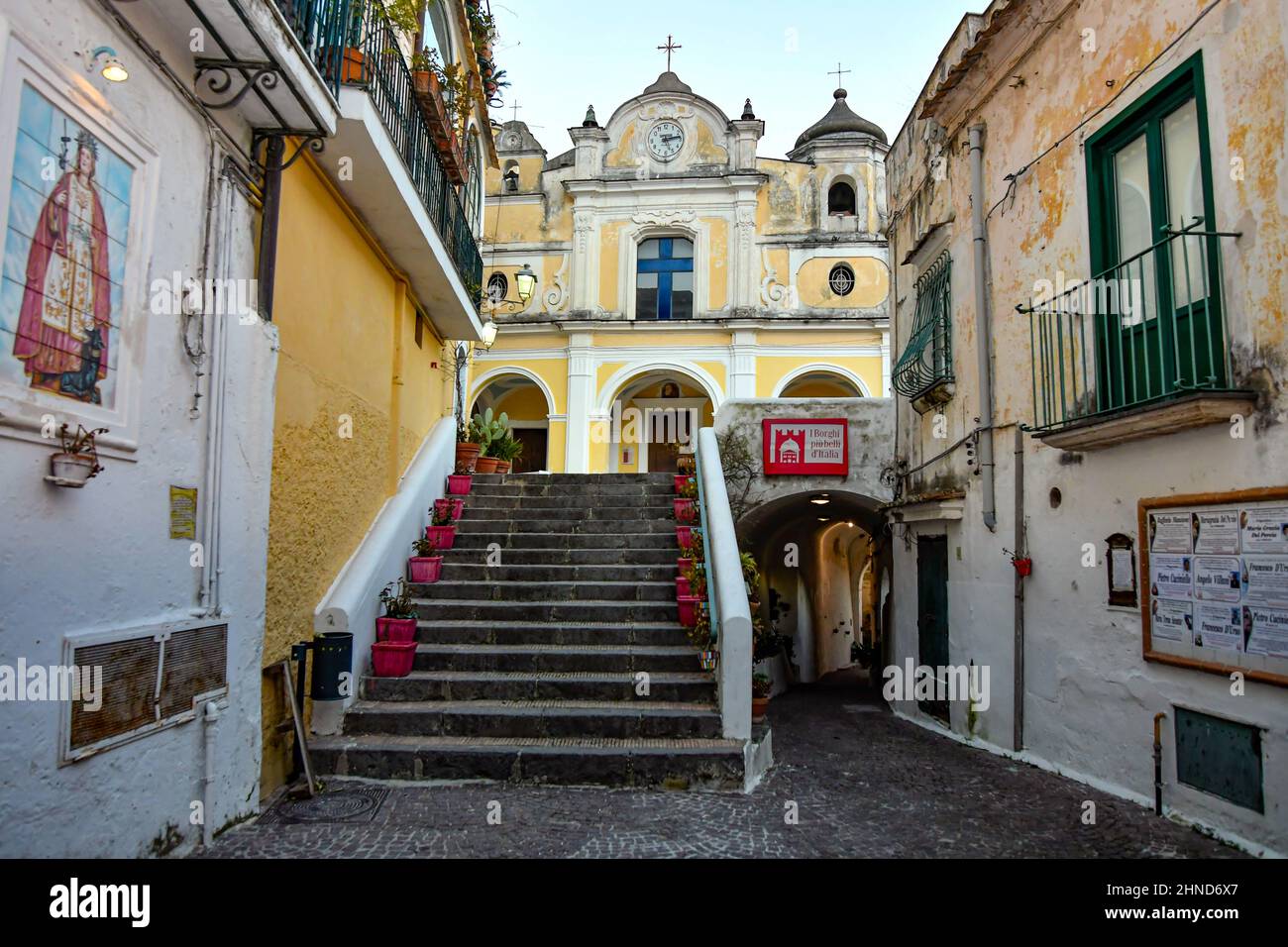The italian village of Albori Stock Photo - Alamy