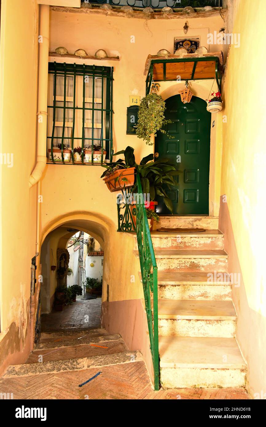 The italian village of Albori Stock Photo - Alamy