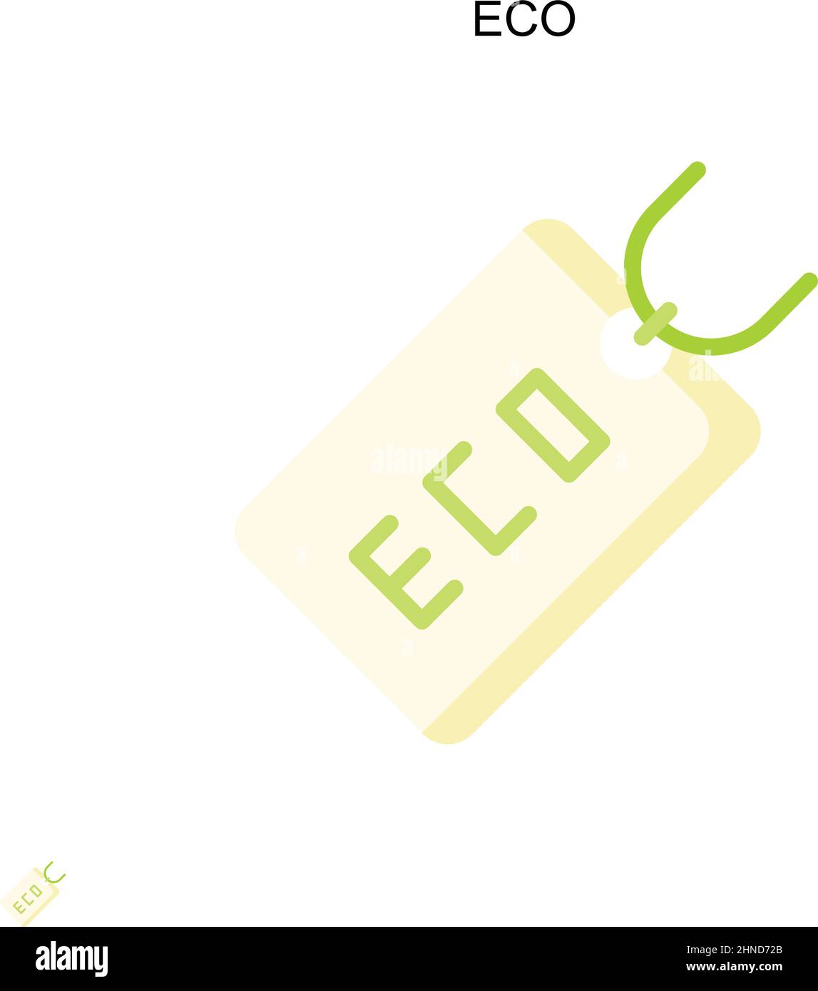Eco Simple vector icon. Illustration symbol design template for web ...