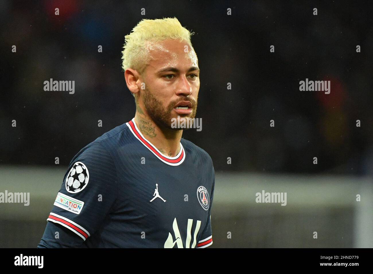 PSG’s Neymar during UEFA Champions League round of 16, leg 1 of 2 Paris ...