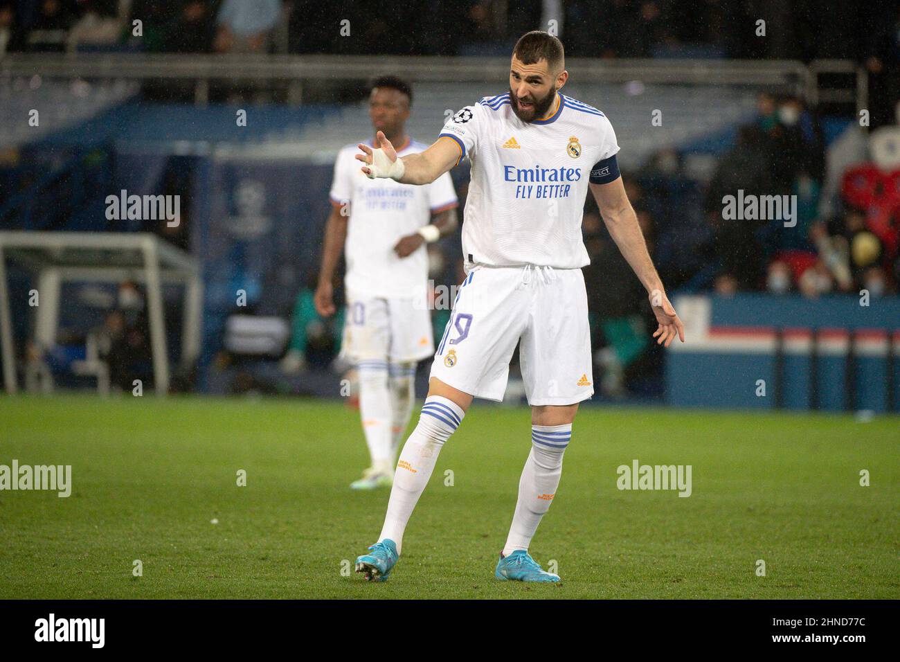 Real Madrid’s Karim Benzema during UEFA Champions League round of 16 ...