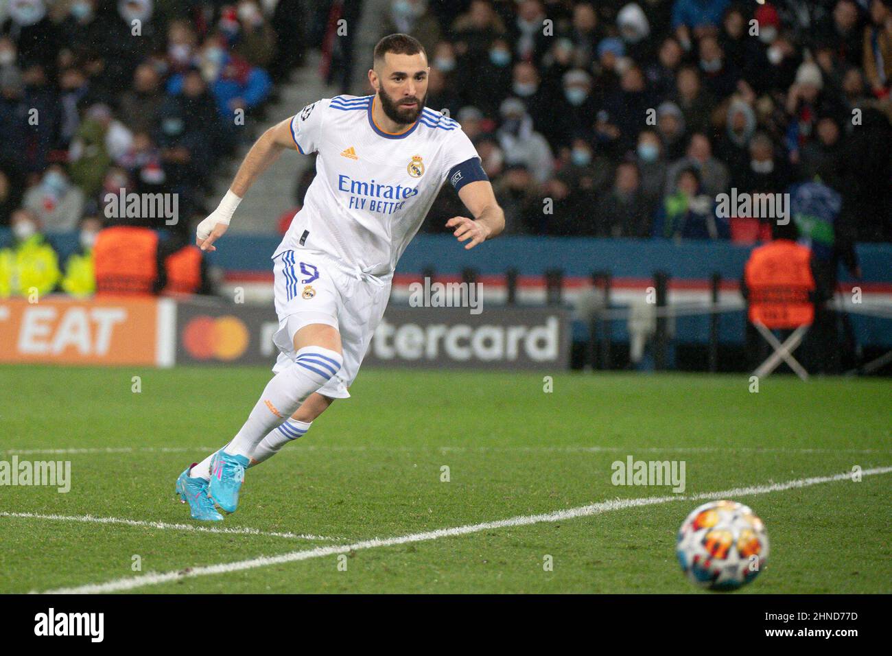 Real Madrid’s Karim Benzema during UEFA Champions League round of 16 ...