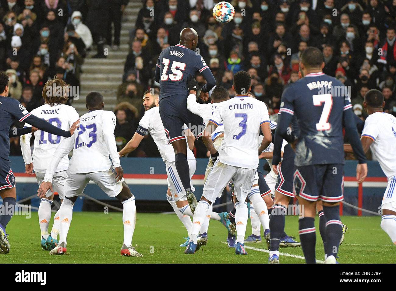 PSG’s Danilo Pereira during UEFA Champions League round of 16, leg 1 of ...