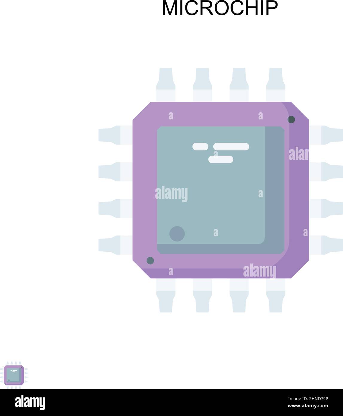 Microchip Simple vector icon. Illustration symbol design template for web mobile UI element ...
