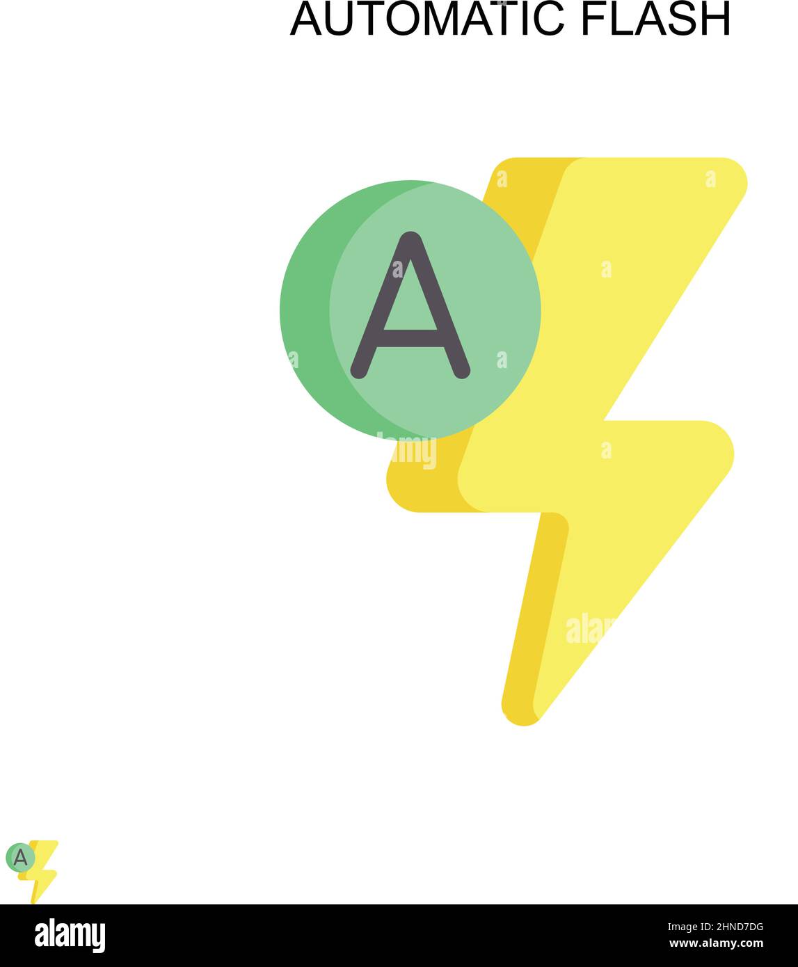 Automatic flash Simple vector icon. Illustration symbol design template ...