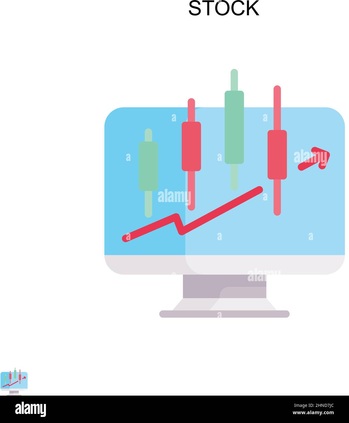 Display stock market chart Stock Vector Images - Alamy