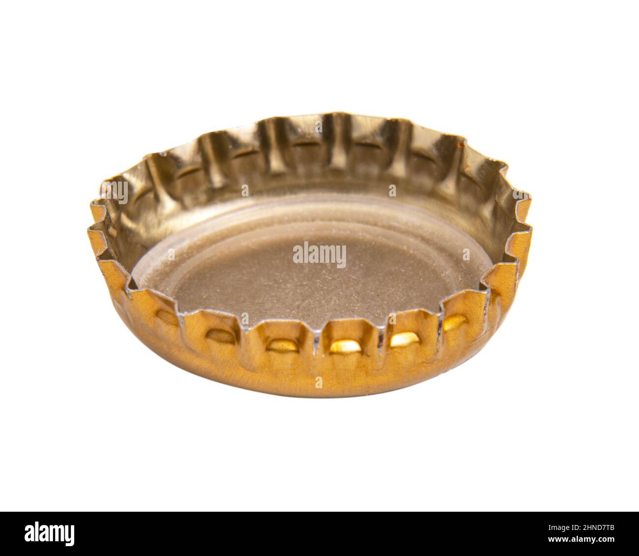 Metallic beer cork isolated on the white background Stock Photo - Alamy