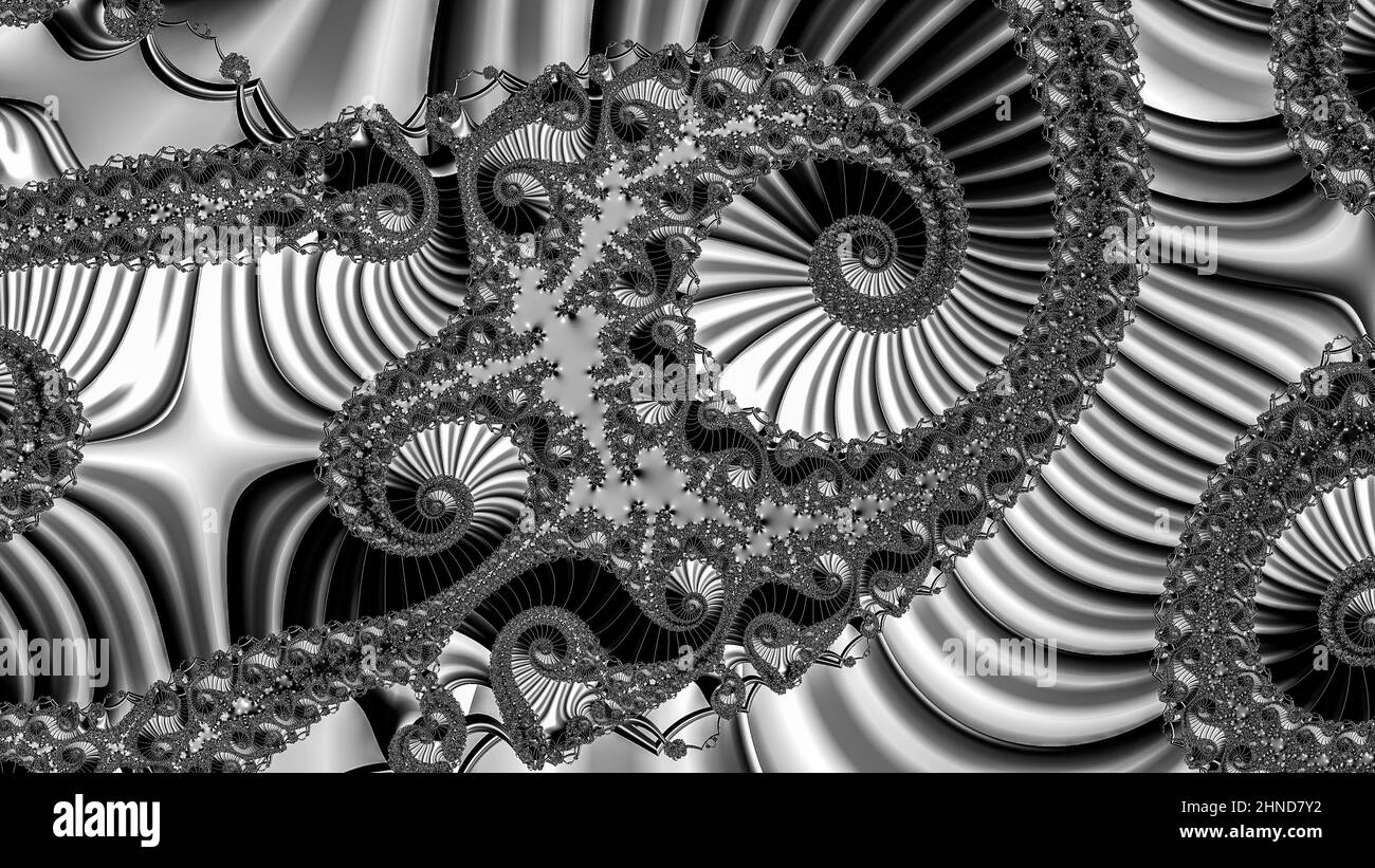 Abstract Computer generated Fractal design. A fractal is a never-ending ...