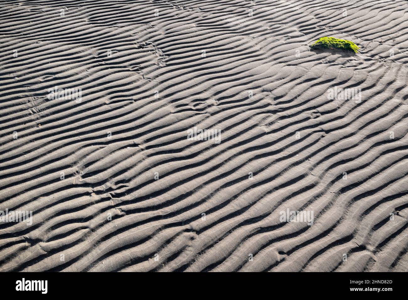 Ireland, County Sligo, Patterns in the sand on Lissadell Beach Stock ...