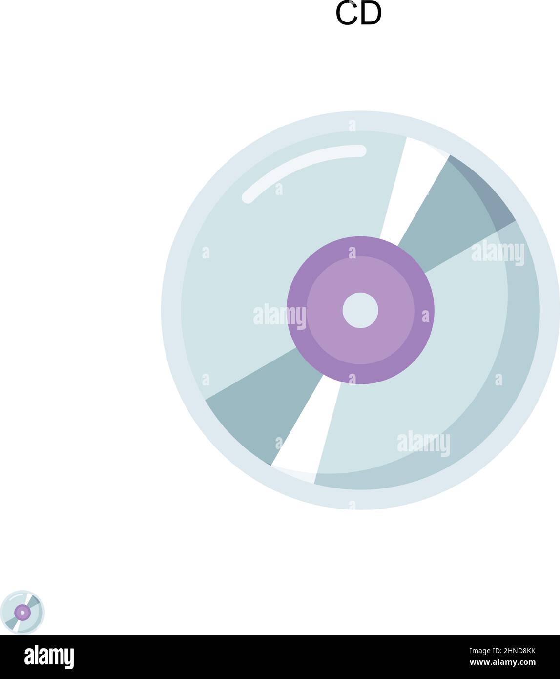 Cd Simple vector icon. Illustration symbol design template for web mobile UI element Stock ...
