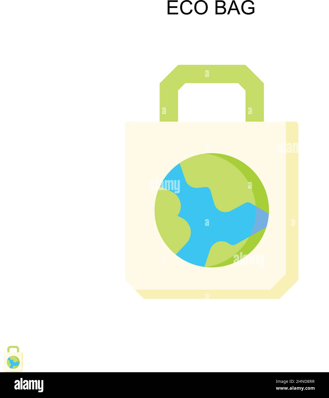 Fabric bag eco symbol Stock Vector Images - Alamy