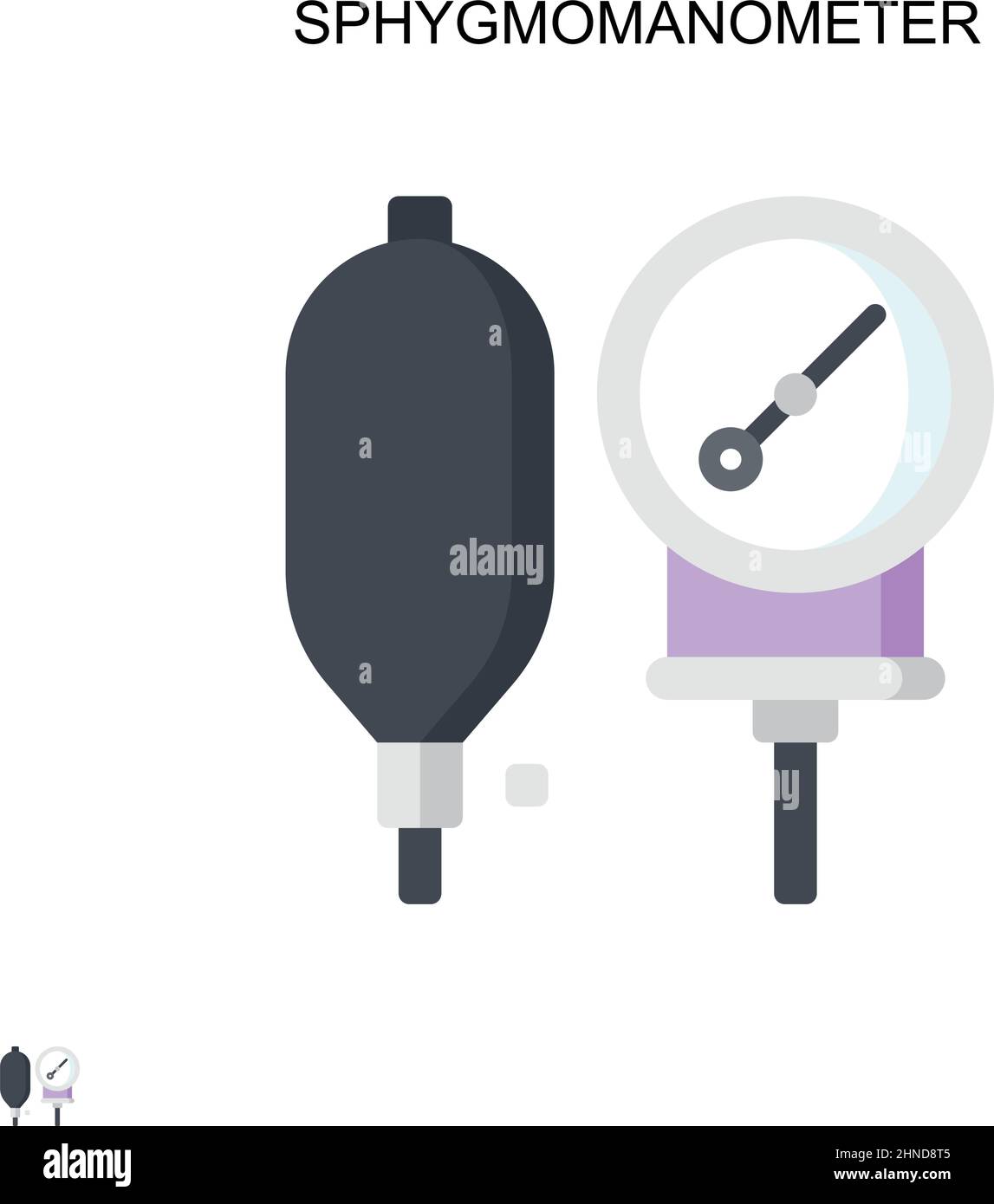 Sphygmomanometer Simple vector icon. Illustration symbol design ...