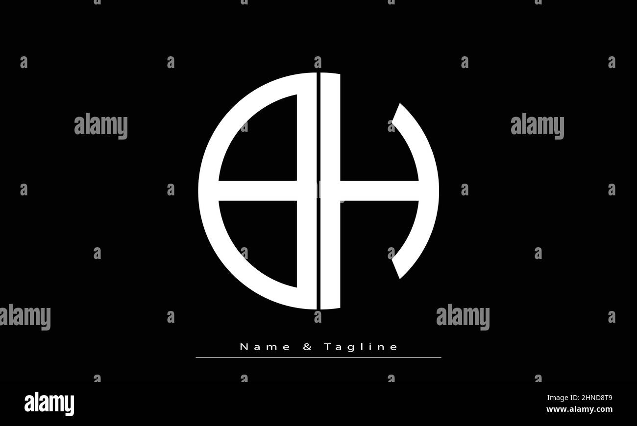 Alphabet letters Initials Monogram logo BH, HB Stock Vector Image & Art ...