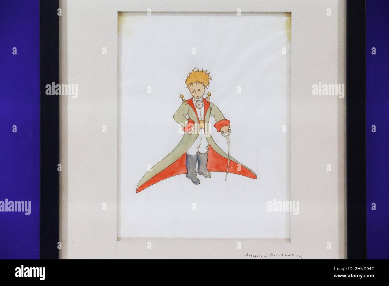 Presentation of the original manuscript of The Little Prince ( Le Petit ...