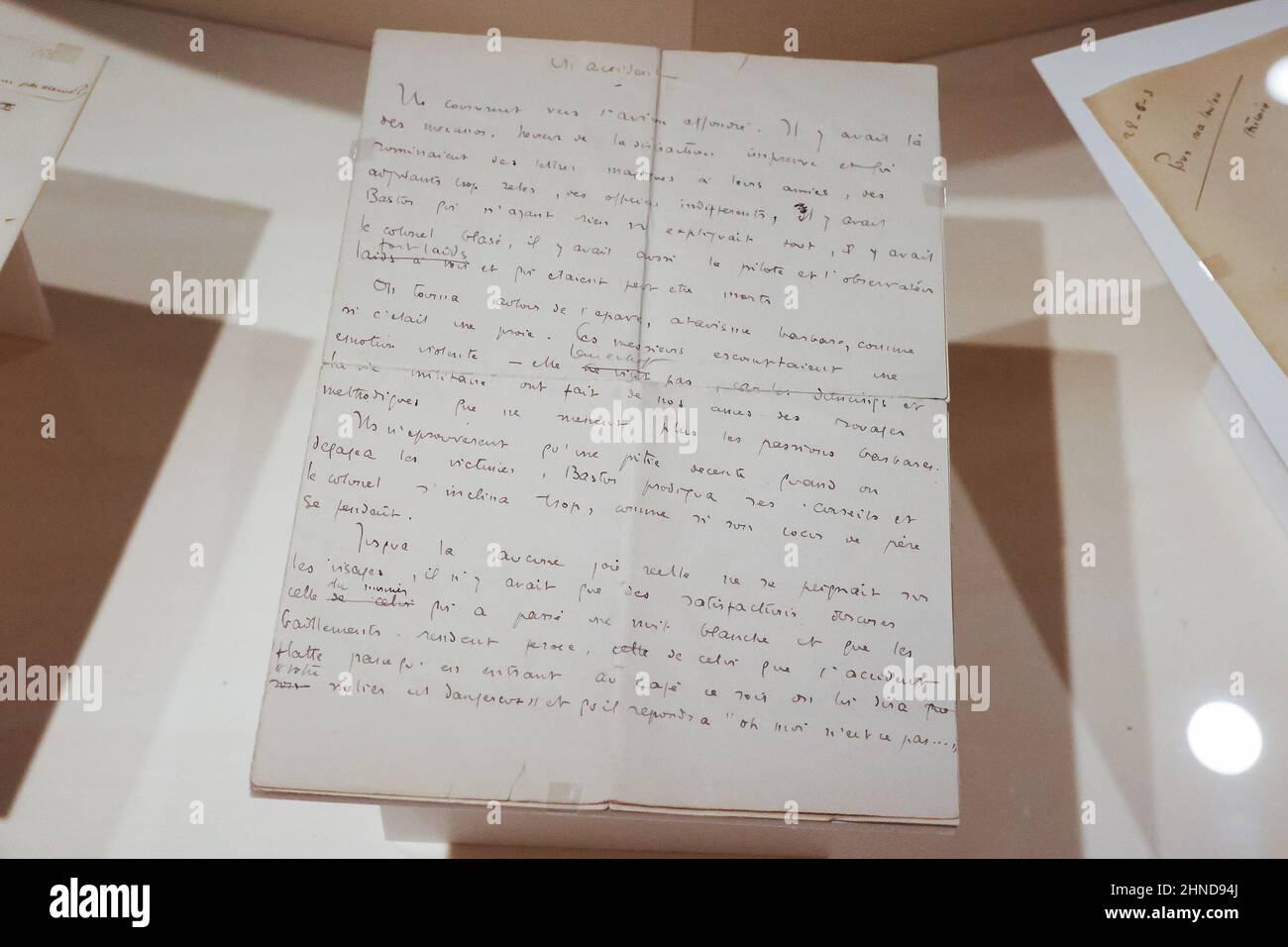 Presentation of the original manuscript of The Little Prince ( Le Petit ...