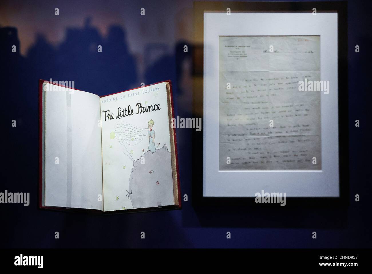Presentation of the original manuscript of The Little Prince ( Le Petit ...
