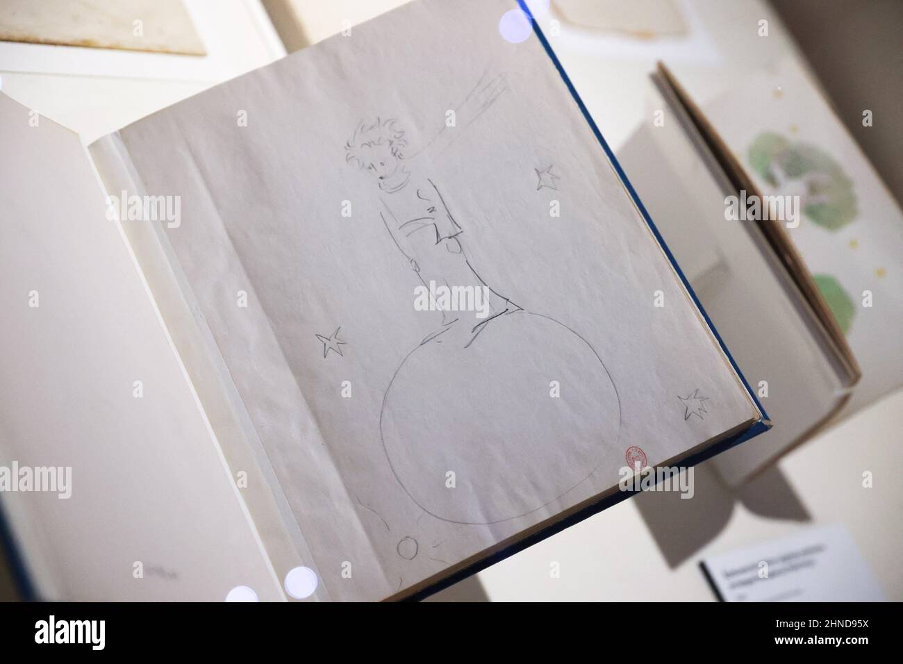 Presentation of the original manuscript of The Little Prince ( Le Petit ...