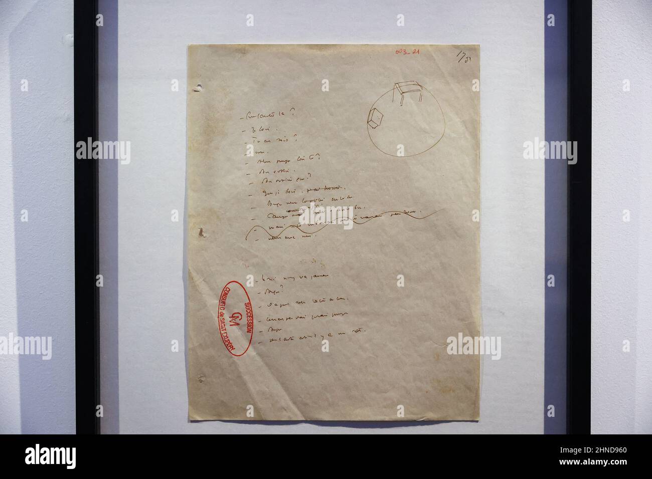 Presentation of the original manuscript of The Little Prince ( Le Petit ...
