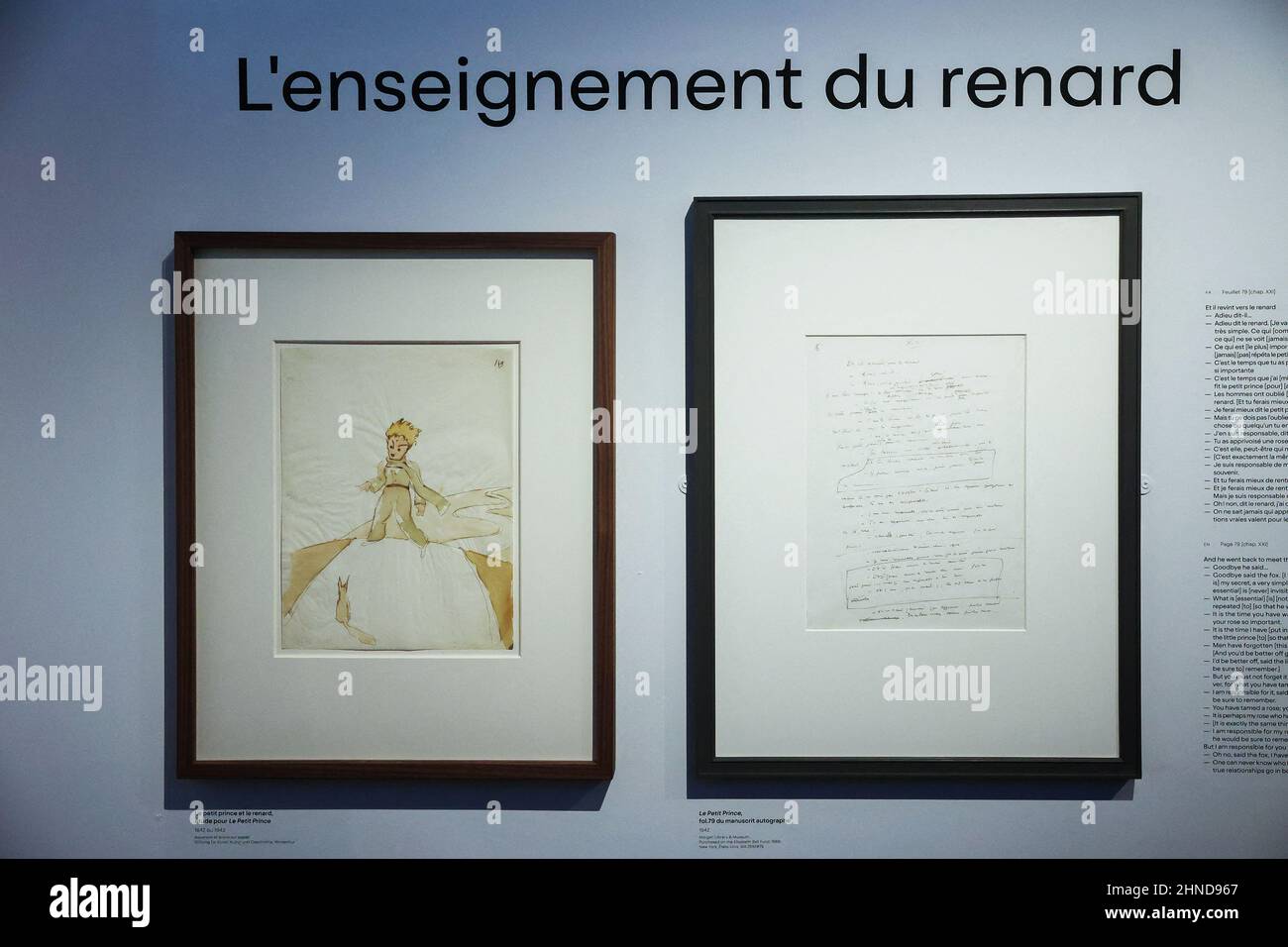 Presentation of the original manuscript of The Little Prince ( Le Petit ...