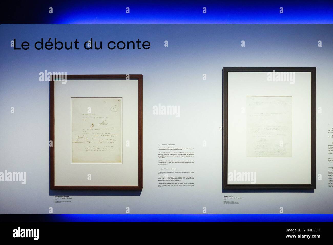 Presentation of the original manuscript of The Little Prince ( Le Petit ...