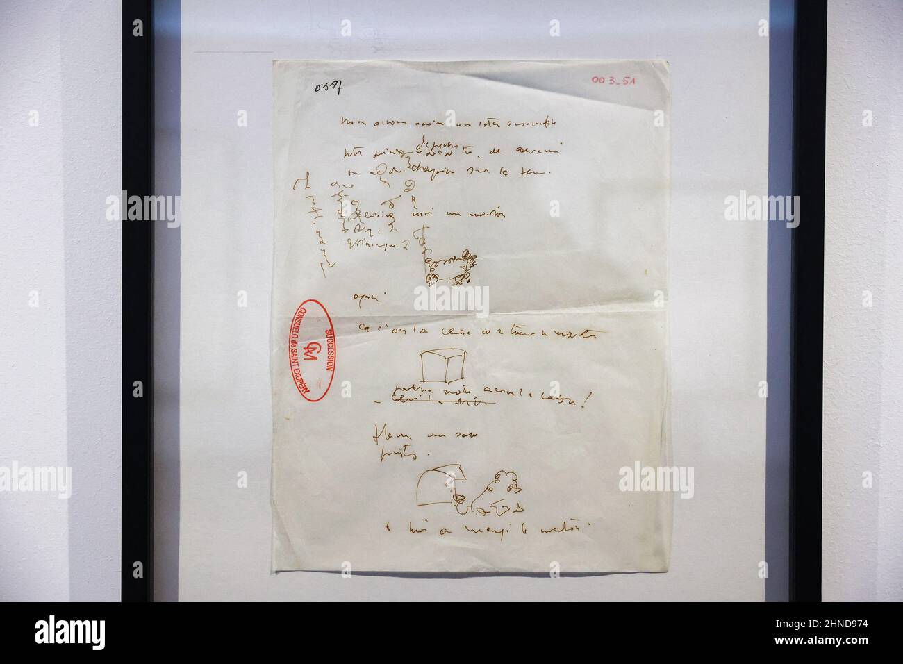 Presentation of the original manuscript of The Little Prince ( Le Petit ...